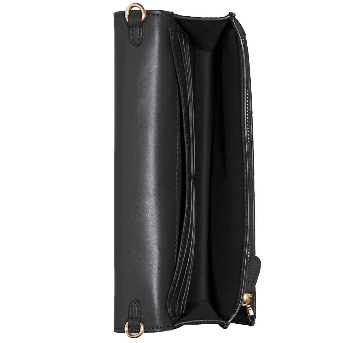 Coach Anna Foldover Clutch Crossbody Bag in Black 3037 – PinkOrchard.com