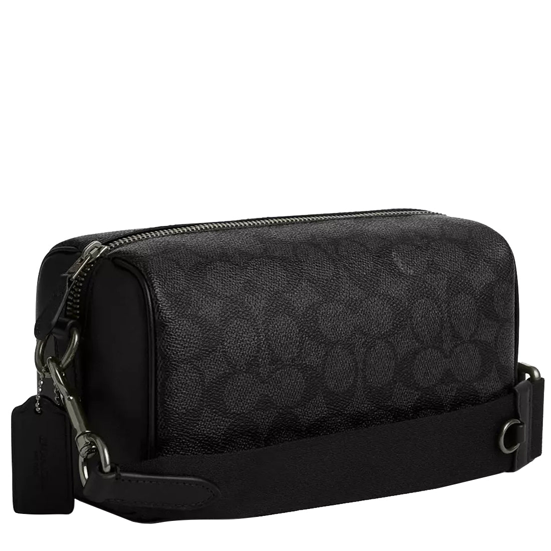 Buy Coach Axel Crossbody Bag In Signature Canvas in Charcoal/ Black ...