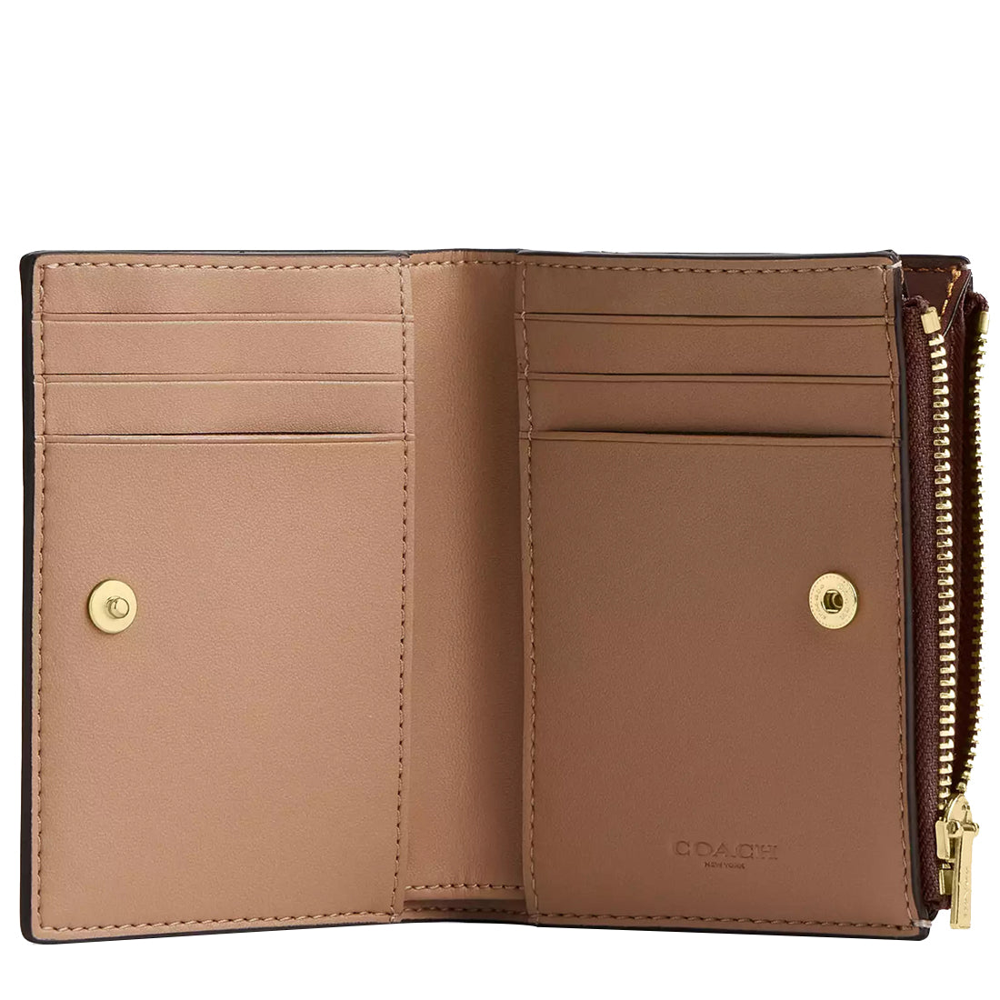 Buy Coach Bifold Wallet In Signature Canvas in Tan/ Brown CW803 Online ...