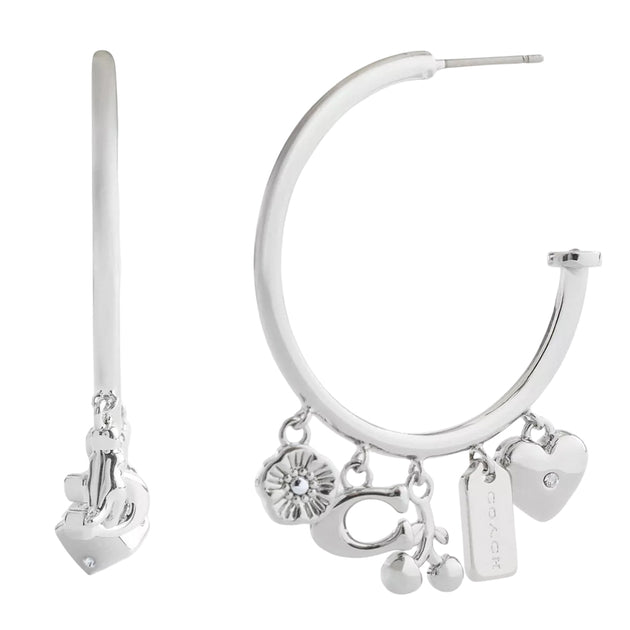 Coach Butterfly & Rexy Charm Hoop Earrings CCU68 | Designer Jewelry ...