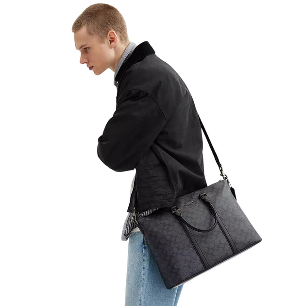 Coach Caleb Work Bag In Signature Canvas CY770 | Designer Bags Sale ...