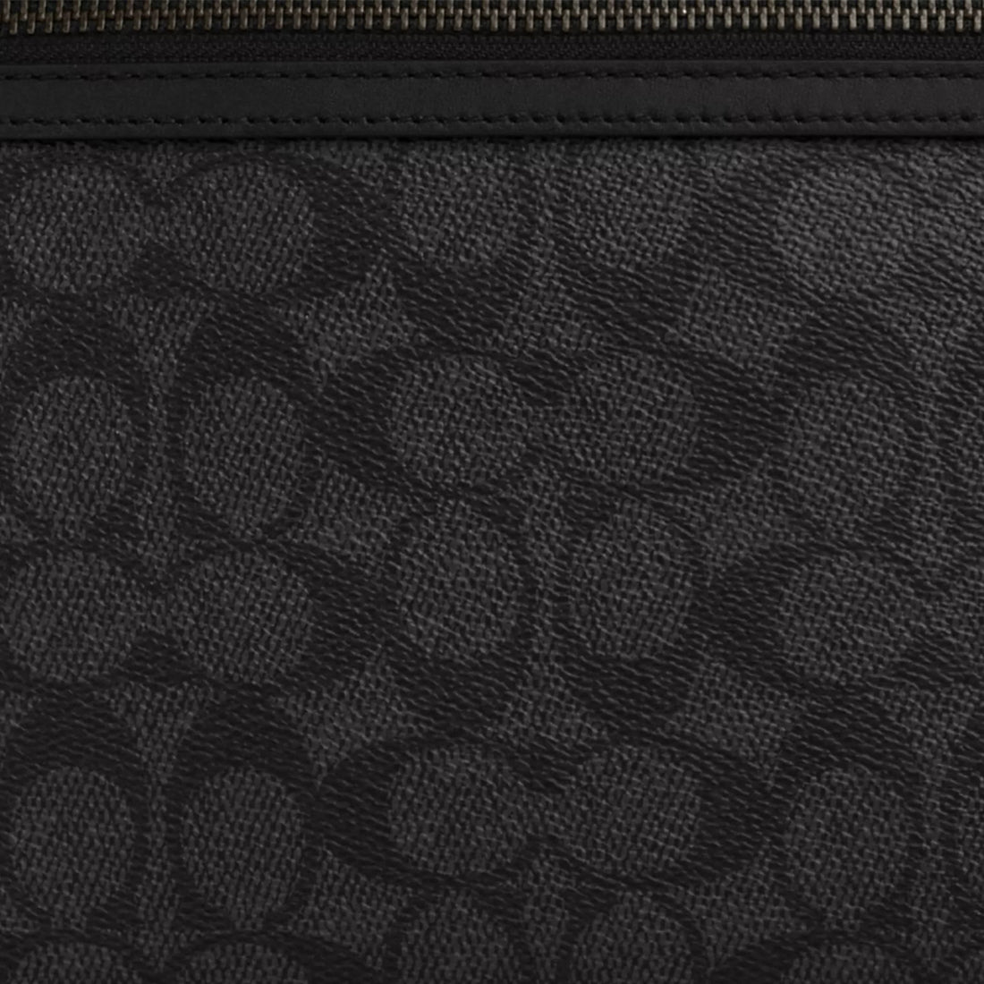 Buy Coach Carry All Pouch In Signature Canvas in Charcoal/ Black CY985 ...