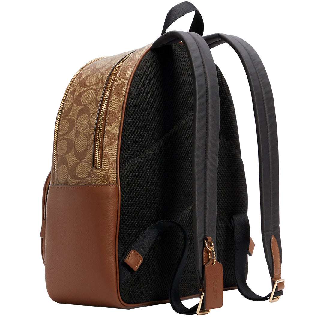 Coach Court Backpack Bag In Signature Canvas in Khaki/ Saddle 2 5671 ...