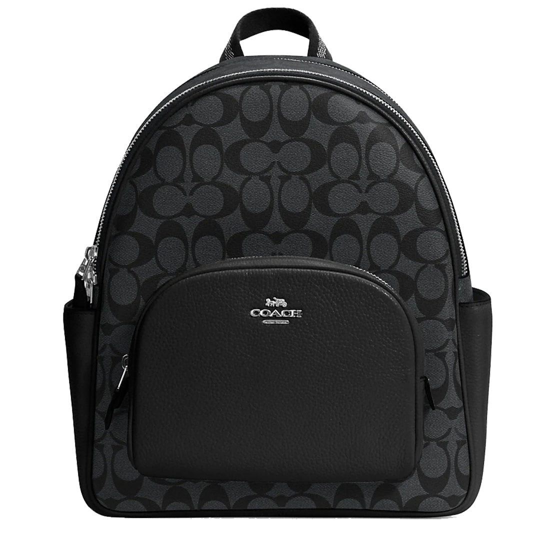 Coach Court Backpack Bag In Signature Canvas in Graphite/ Black 5671 ...