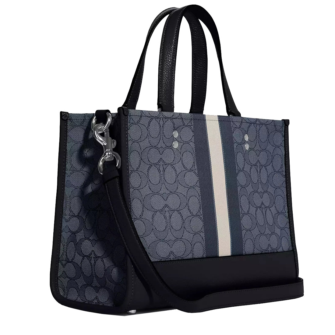 Buy Coach Dempsey Carryall Bag In Signature Jacquard With Stripe And ...