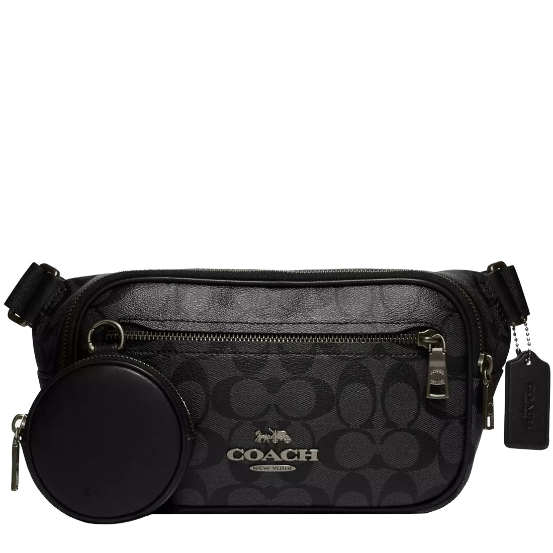 Buy Coach Elias Belt Bag In Signature Canvas in Black CJ506 Online in ...