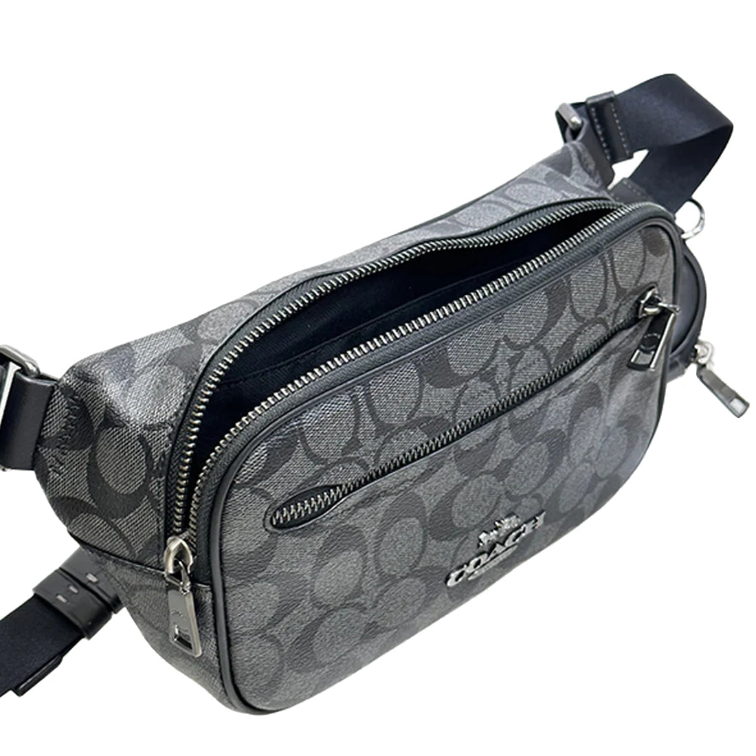 Buy Coach Elias Belt Bag In Signature Canvas in Black CJ506 Online in ...