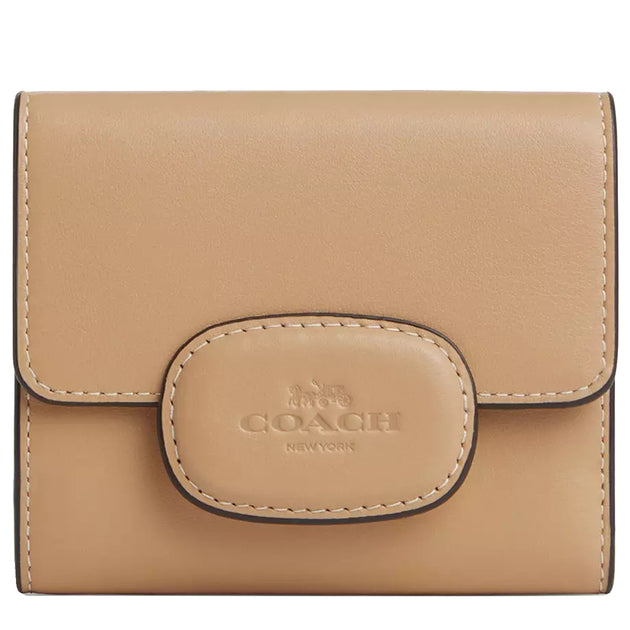 Buy Coach Eliza Small Wallet With Leather Covered Closure in Tan CT985 ...