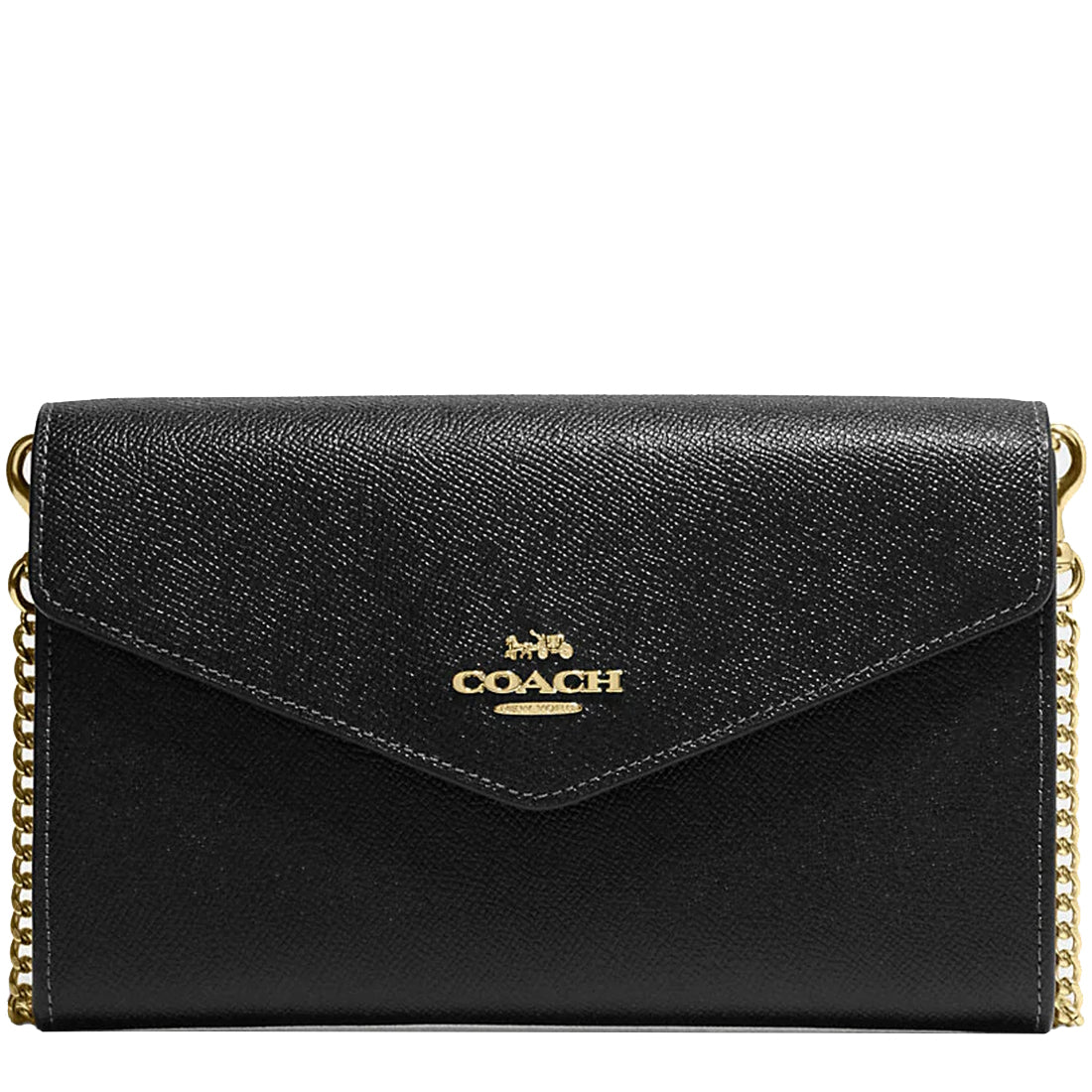 Coach Envelope Clutch Crossbody Bag in Black CH518 – PinkOrchard.com