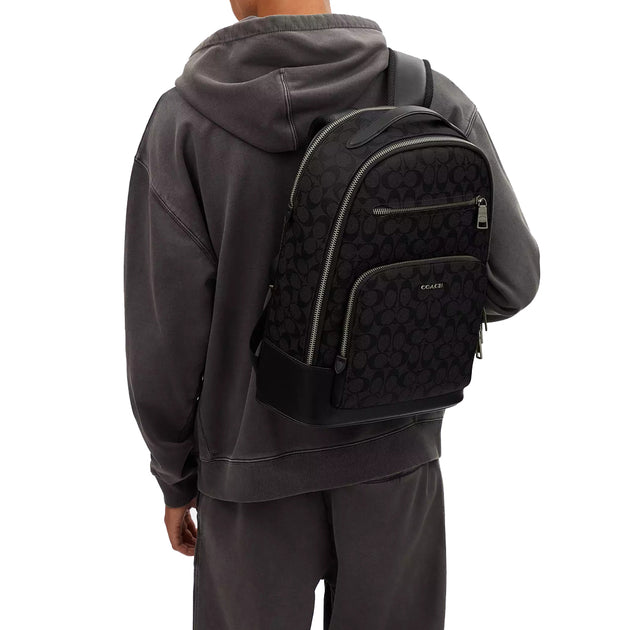 Buy Coach Ethan Backpack Bag In Signature Canvas in Black CL962 Online ...