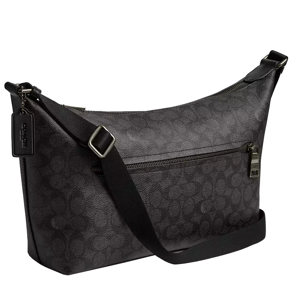 Buy Coach Finn Crossbody Bag In Signature Canvas in Charcoal/ Black ...
