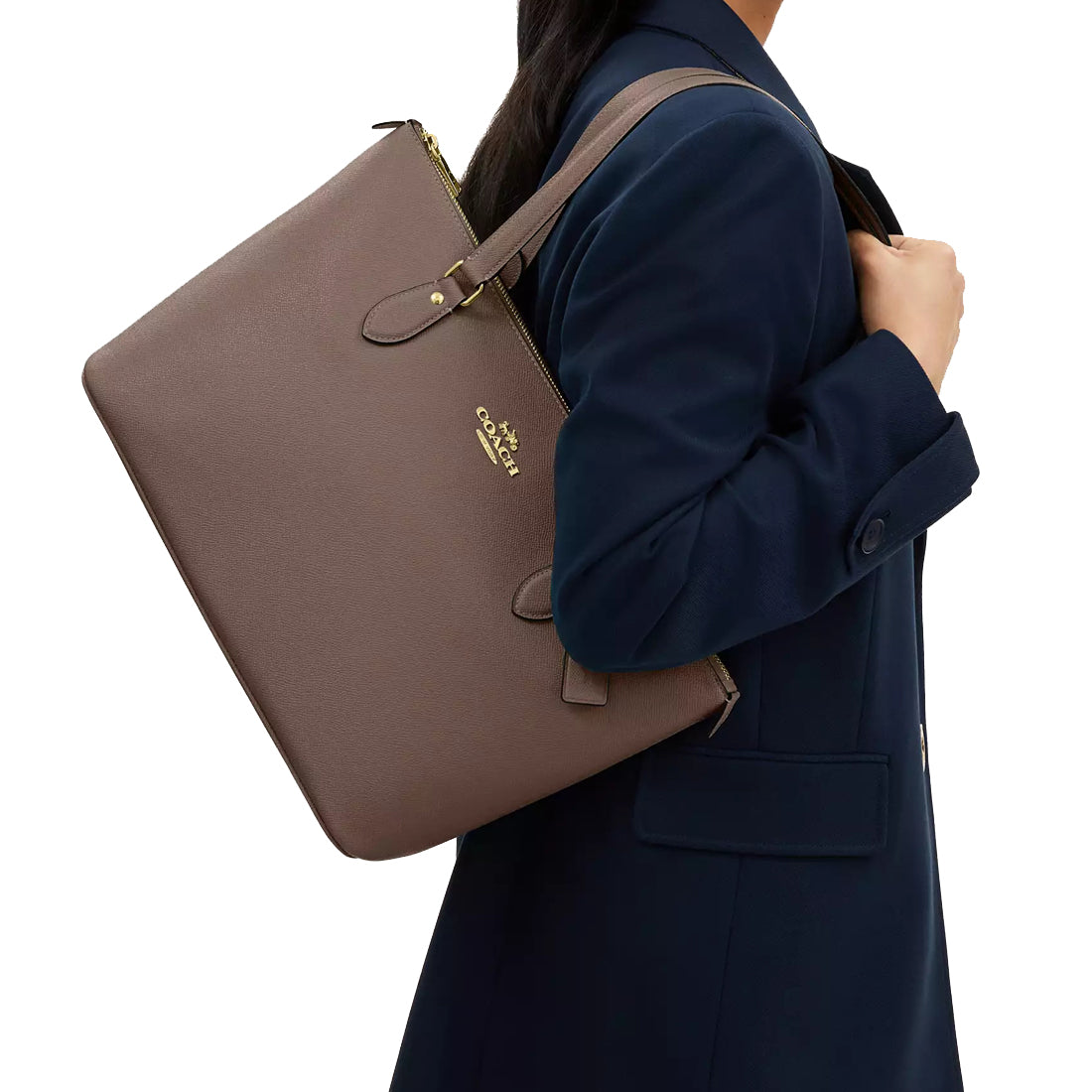 Buy Coach Gallery Tote Bag in Dark Stone CV402 Online in Singapore ...