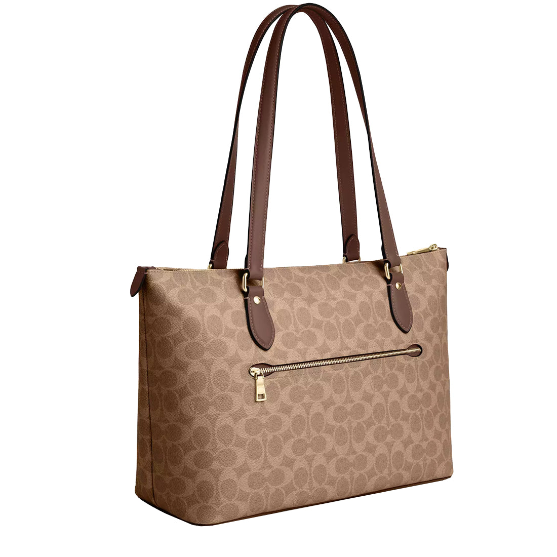 Buy Coach Gallery Tote Bag In Signature Canvas in Tan/ Brown CW381 ...