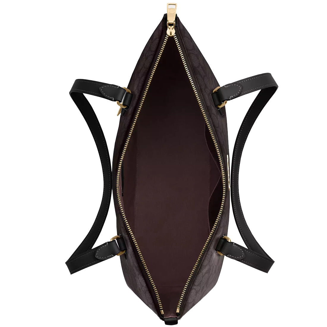 Buy Coach Gallery Tote Bag In Signature Canvas in Walnut/ Black CW381 ...