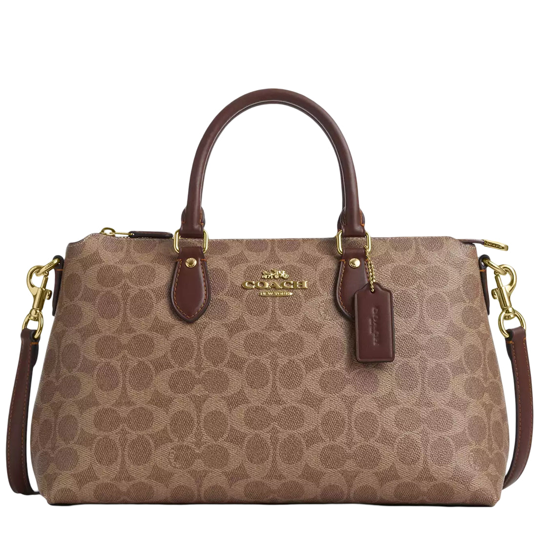 Coach Georgia Satchel Bag In Signature Canvas - Tan/ Brown CW422 ...