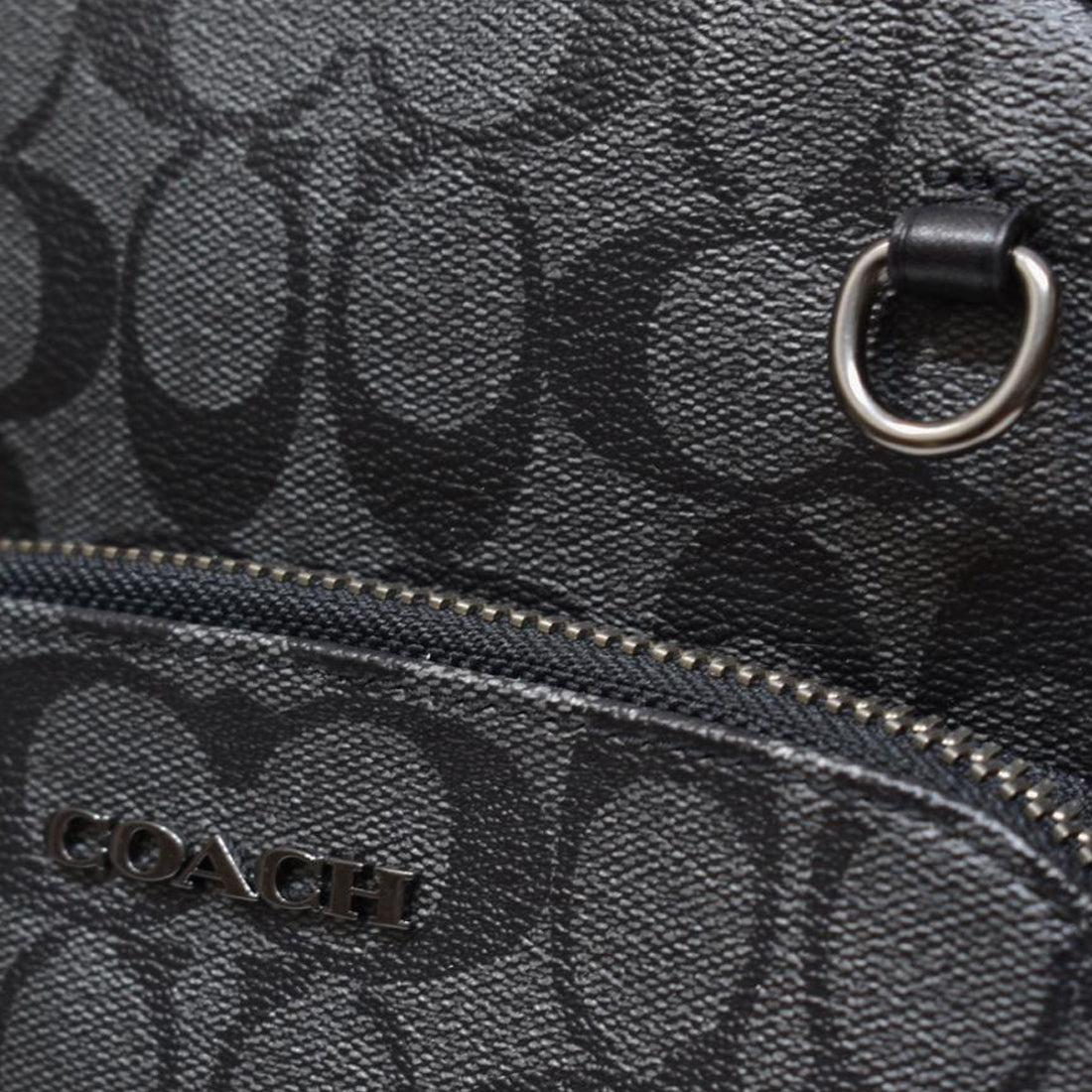 Buy Coach Graham Pack Bag In Signature Canvas in Charcoal/ Black C2932 ...
