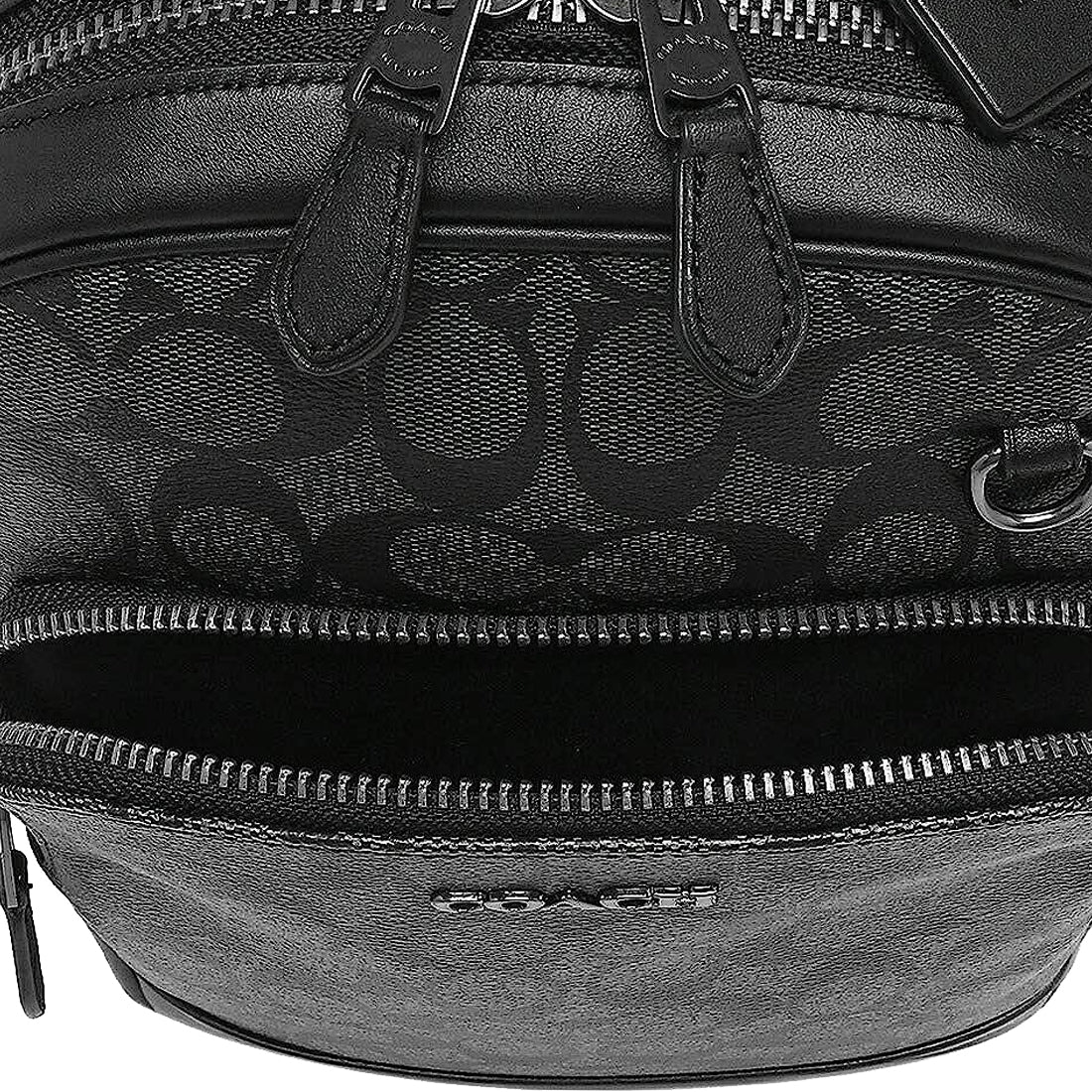 Buy Coach Graham Pack Bag In Signature Canvas in Charcoal/ Black C2932 ...