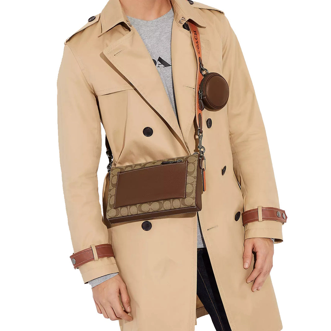 Buy Coach Holden Crossbody Bag In Colorblock Signature Canvas in Khaki ...