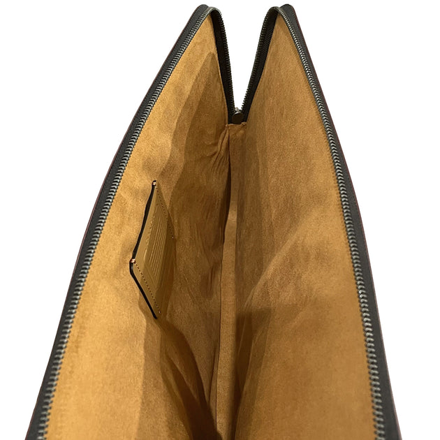 Buy Coach Laptop Case In Signature Canvas in Black/ Black/ Oxblood ...