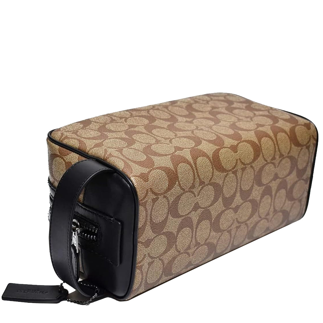 Buy Coach Large Travel Kit In Signature Canvas in Tan Black 2706 Online ...