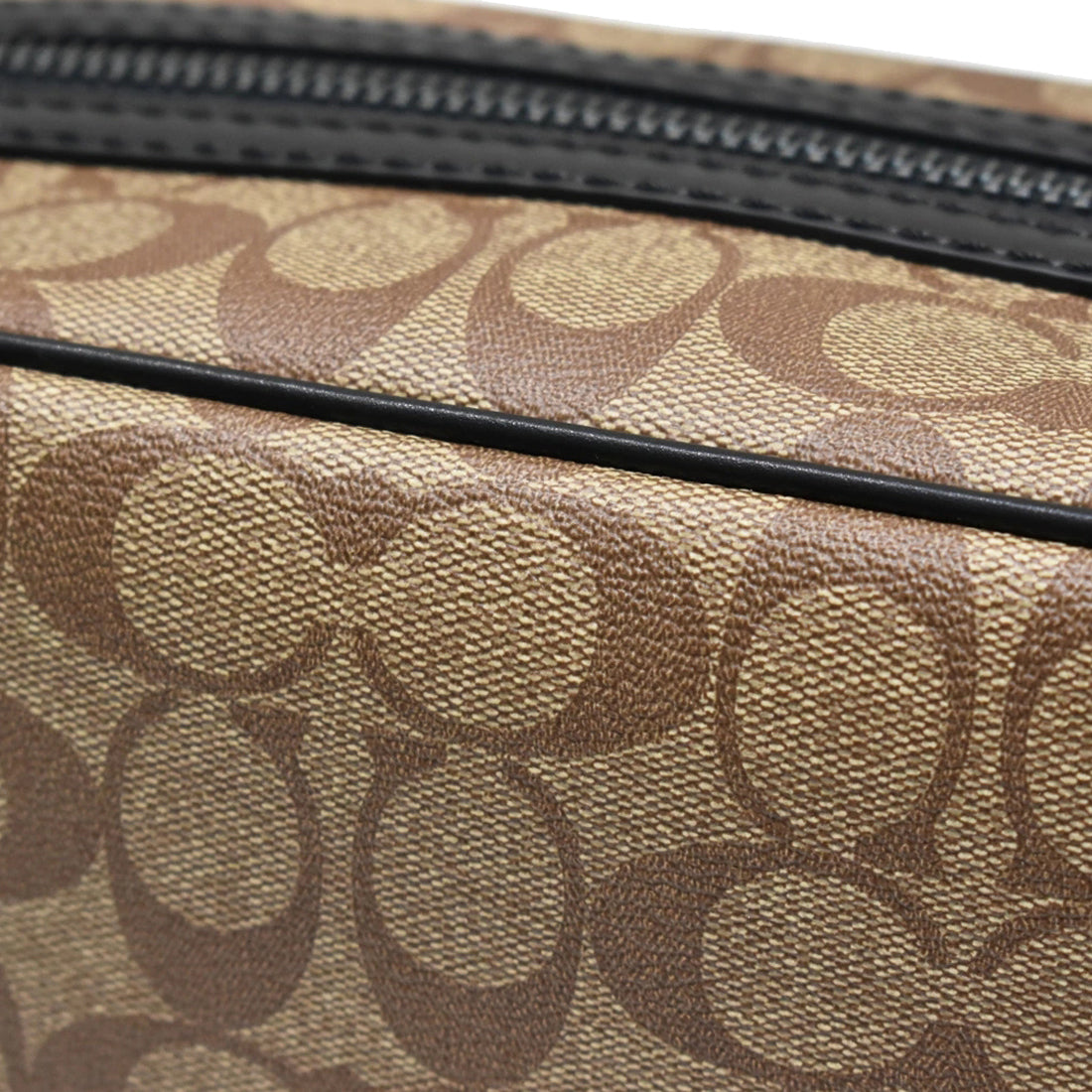 Buy Coach Large Travel Kit In Signature Canvas in Tan Black 2706 Online ...