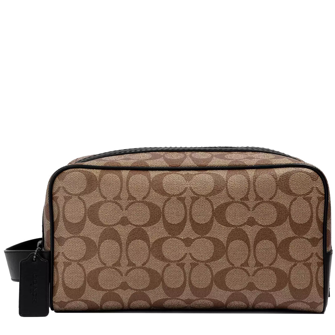 Buy Coach Large Travel Kit In Signature Canvas in Tan Black 2706 Online ...