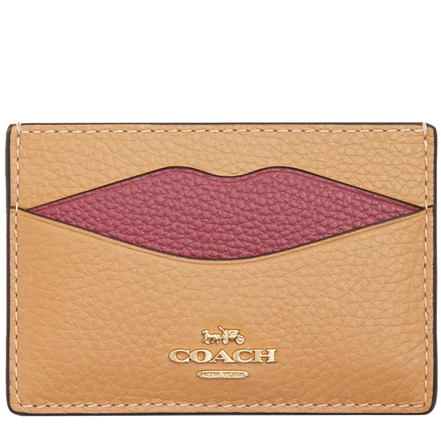 Buy Coach Lip Card Case in Latte Multi CW926 Online in Singapore ...