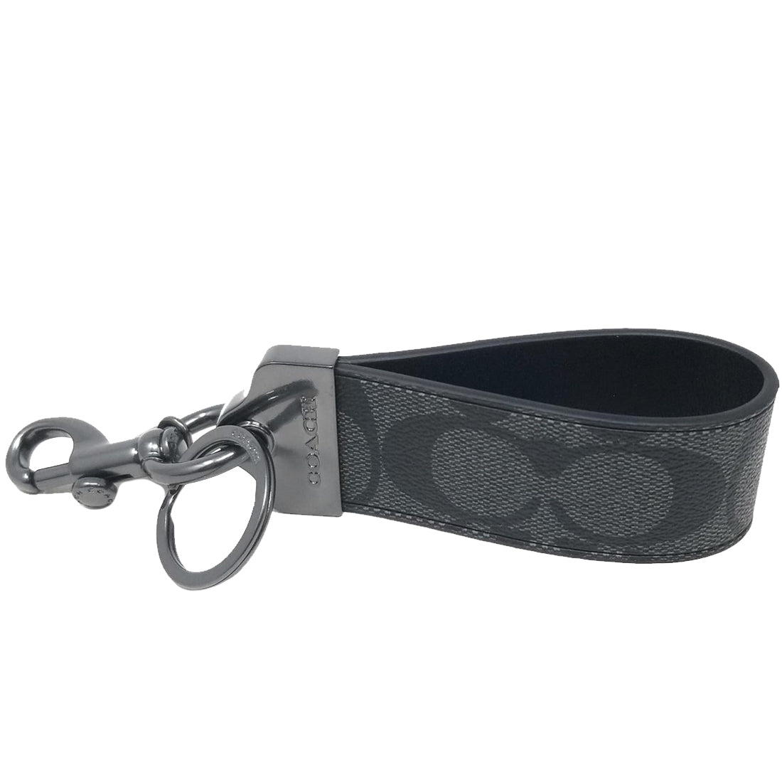 Buy Coach Loop Key Fob In Signature Canvas in Charcoal CJ748 Online in ...
