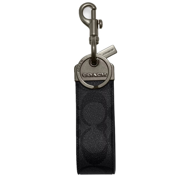 Buy Coach Loop Key Fob In Signature Canvas in Charcoal CJ748 Online in ...