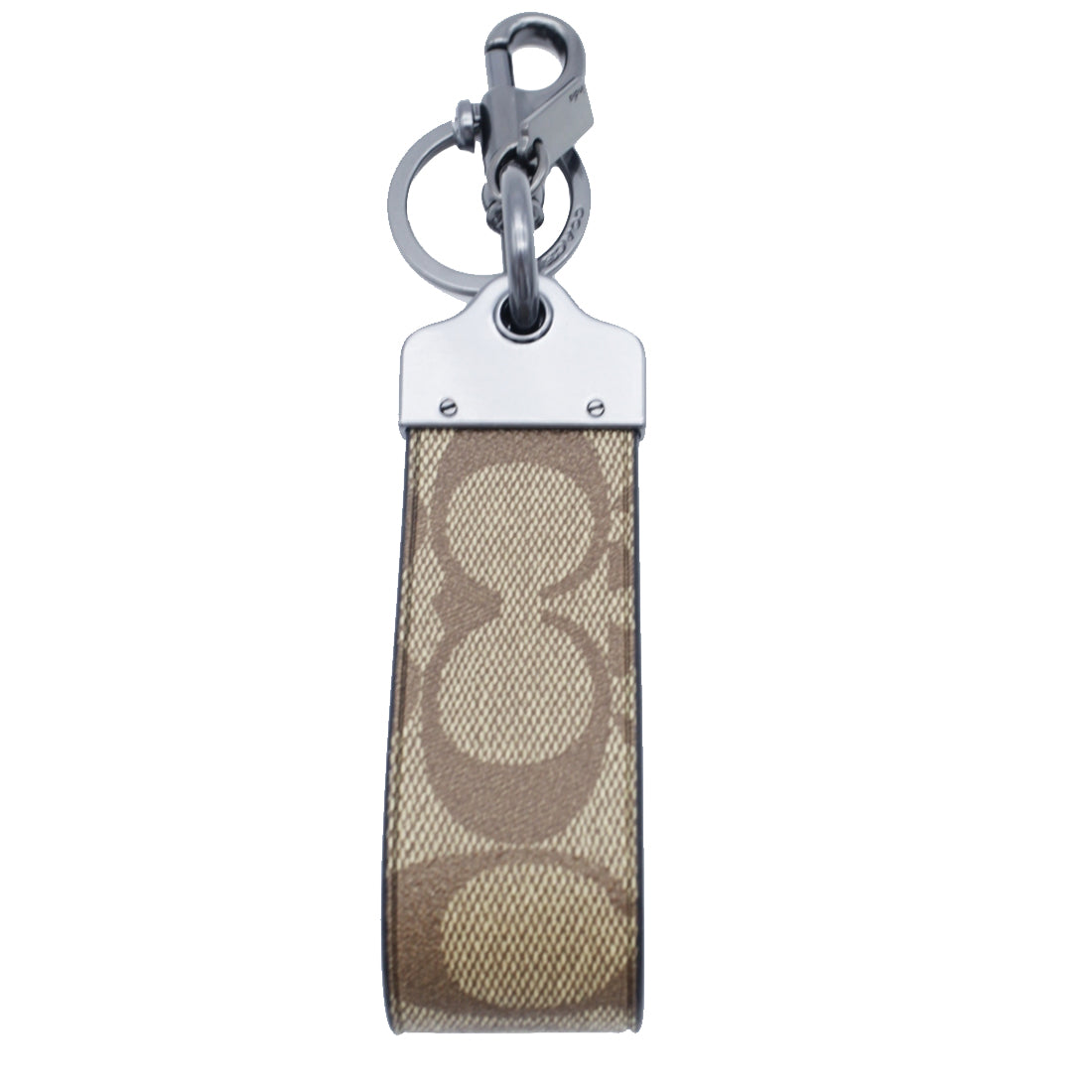 Buy Coach Loop Key Fob In Signature Canvas in Khaki CJ748 Online in ...