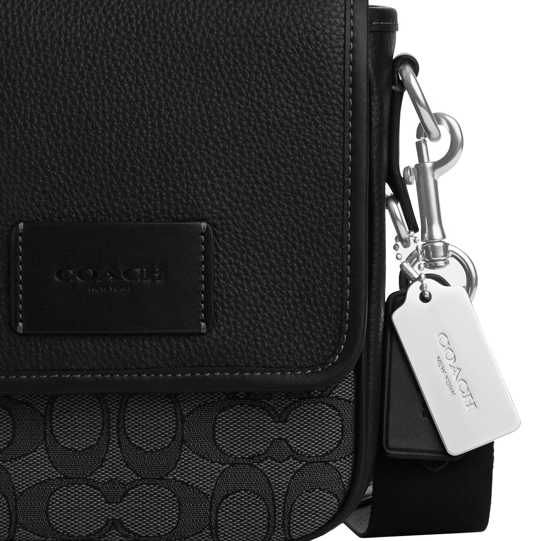 Buy Coach Lucas Crossbody Bag In Signature Jacquard in Charcoal/ Black ...