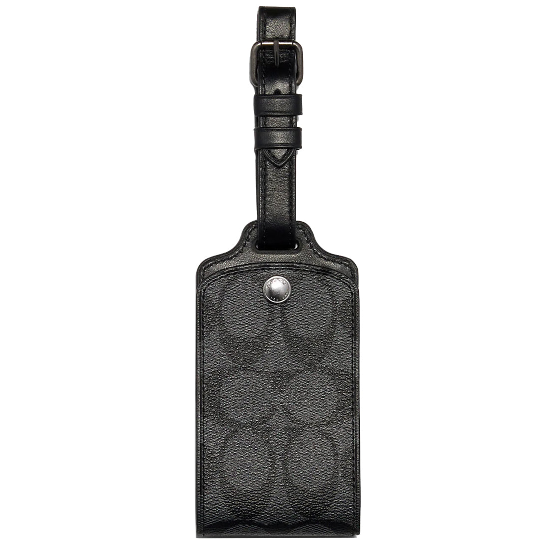Buy Coach Luggage Tag In Signature Canvas in Charcoal C1614 Online in ...