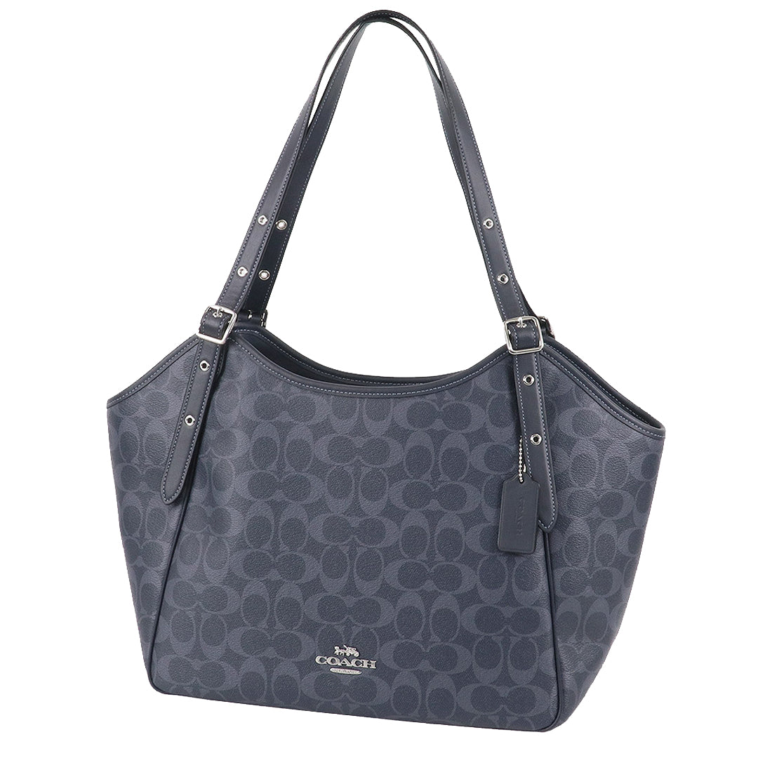 Buy Coach Meadow Shoulder Bag In Signature Canvas in Denim/ Midnight ...