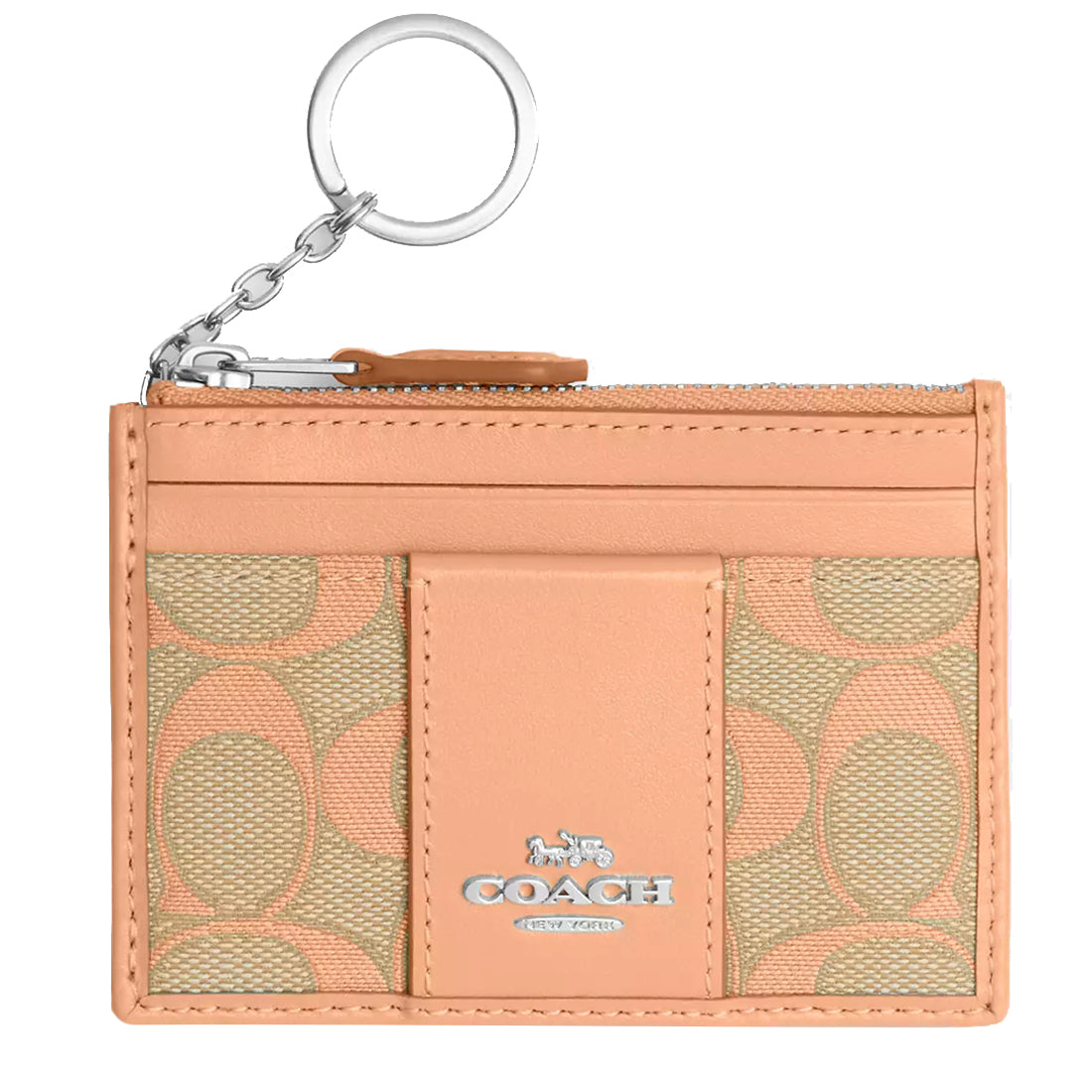 Buy Coach Mini Id Skinny In Signature Jacquard in Faded Blush CT994 ...