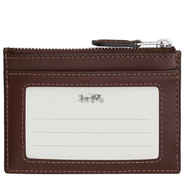 Buy Coach Mini Id Skinny In Signature Jacquard in Oak Maple CU988 ...