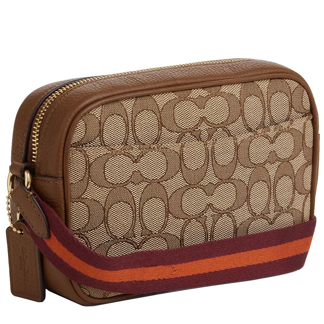 Buy Coach Mini Jamie Camera Bag In Signature Jacquard in Khaki/ Saddle ...