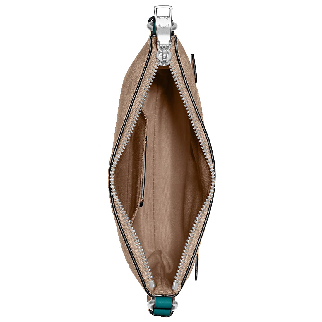 Coach Mini Rowan File Bag In Signature Canvas in Khaki/ Teal CF340 ...