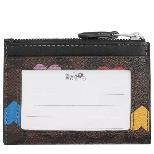 Buy Coach Mini Skinny Id Case In Signature Canvas With Heart Print in ...