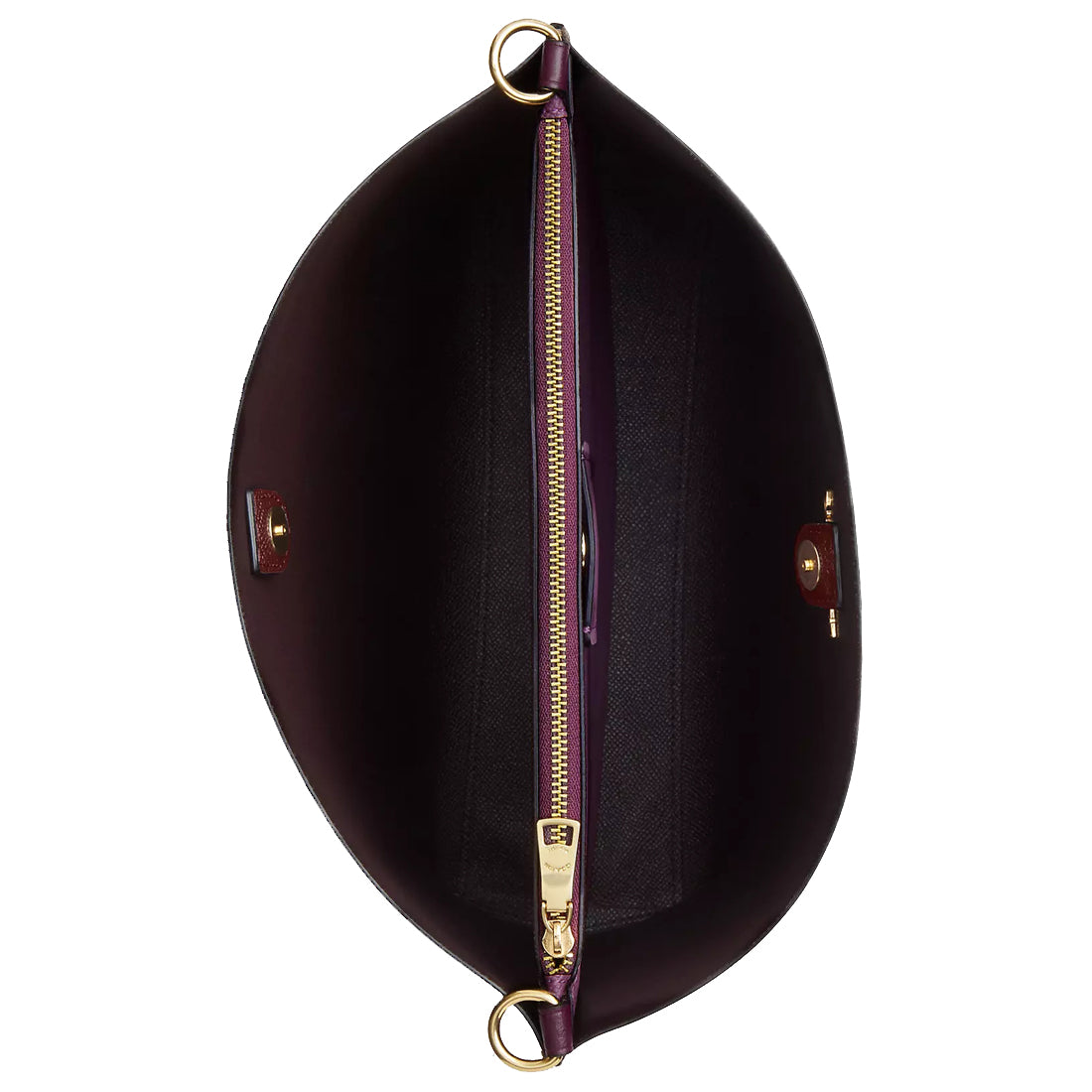 Buy Coach Mollie Bucket Bag In Signature Canvas in Khaki/ Deep Berry ...