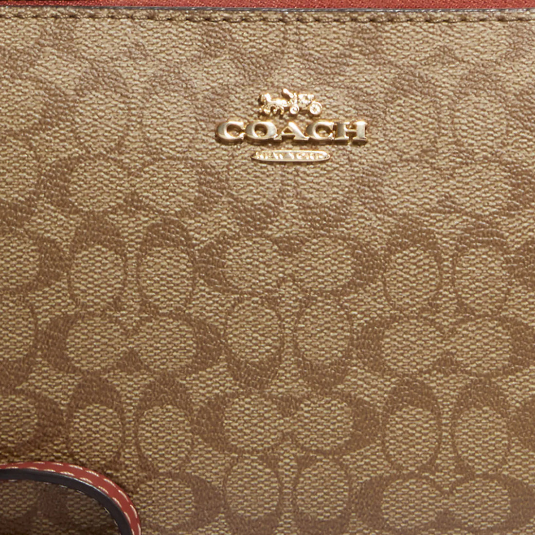 Coach Nolita 19 Wristlet/ Top Handle/ Clutch Bag In Colorblock Signatu ...