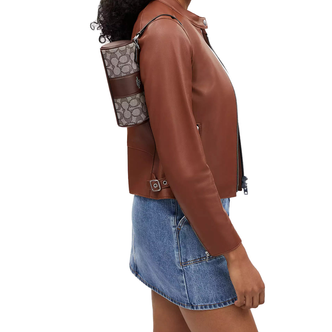 Buy Coach Nolita Barrel Bag In Signature Jacquard in Oak/ Maple CU989 ...