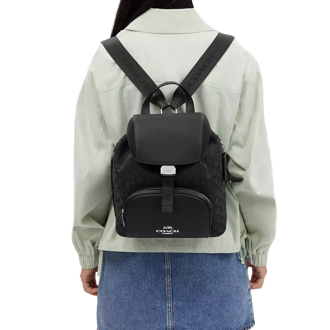 Buy Coach Pace Large Backpack Bag In Signature Jacquard in Black CT812 ...