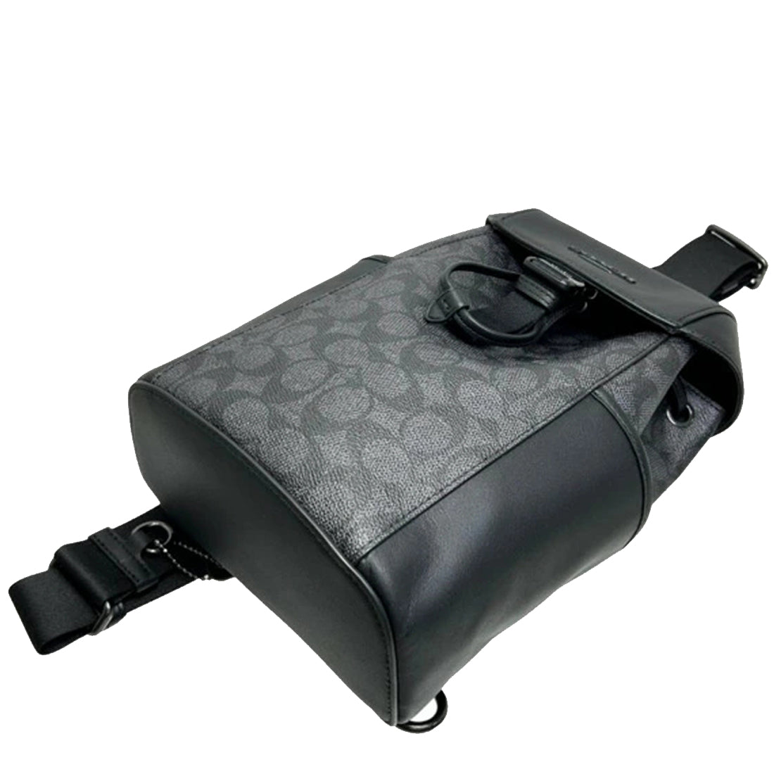 Buy Coach Racer Pack Bag In Signature in Charcoal/ Black CT712 Online ...
