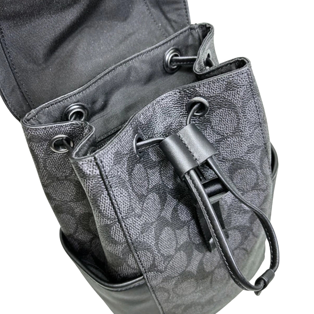 Buy Coach Racer Pack Bag In Signature in Charcoal/ Black CT712 Online ...