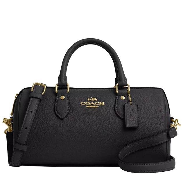 Buy Coach Rowan Long Satchel Bag in Black CV964 Online in Singapore ...