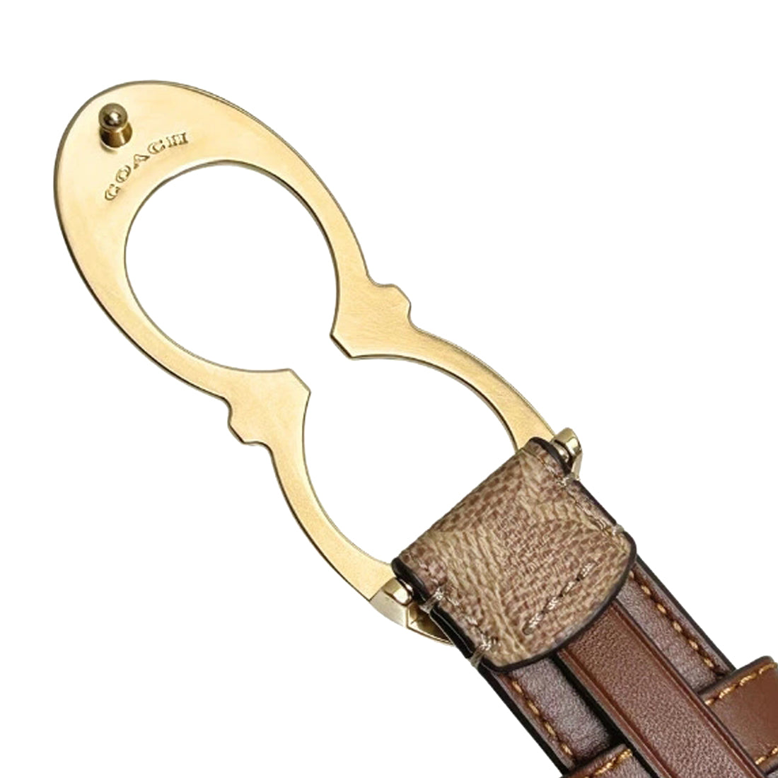 Buy Coach Signature Buckle Belt, 25 Mm in Tan/ Brown CX061 Online in ...