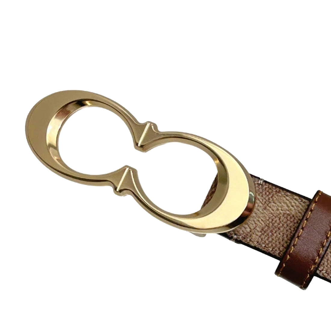 Buy Coach Signature Buckle Belt, 25 Mm in Tan/ Brown CX061 Online in ...