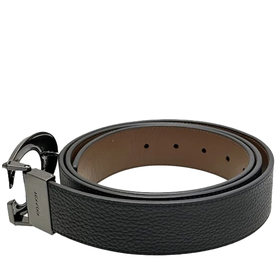Buy Coach Signature Buckle Cut To Size Reversible Belt, 38 Mm in Black ...