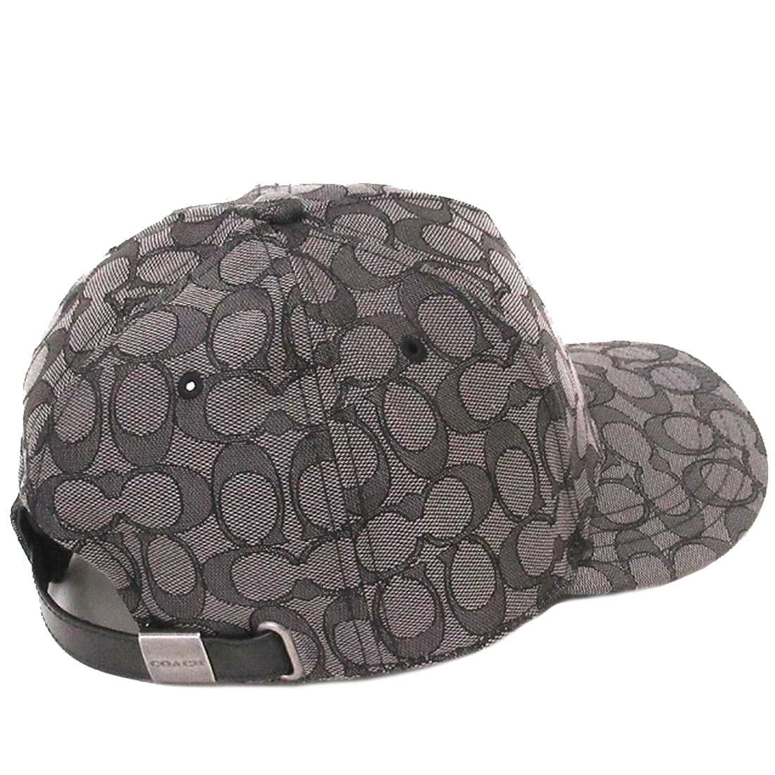 Coach Signature Jacquard Baseball Hat In Charcoal CB706 – PinkOrchard.com