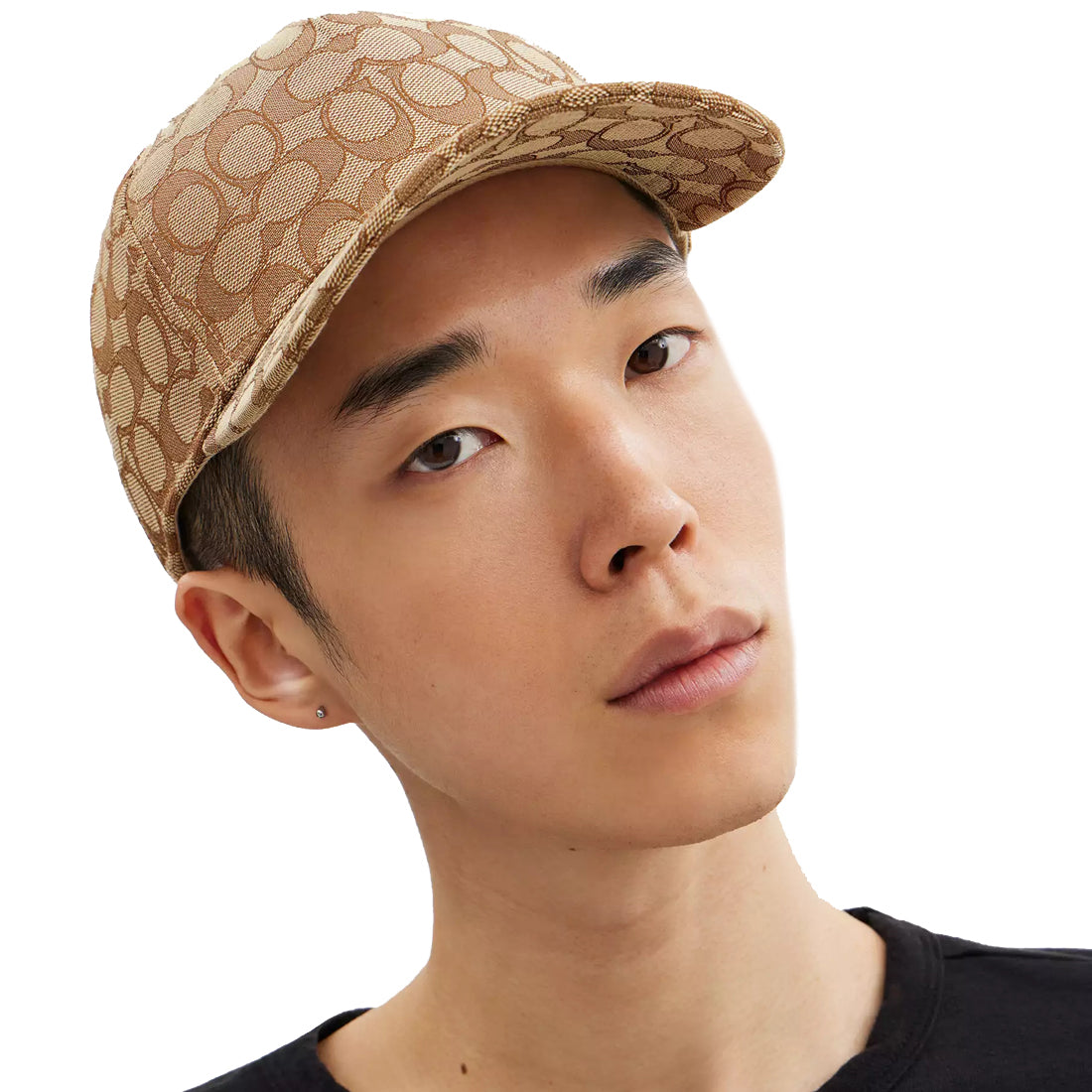 Buy Coach Signature Jacquard Baseball Hat in Khaki CH400 Online in ...